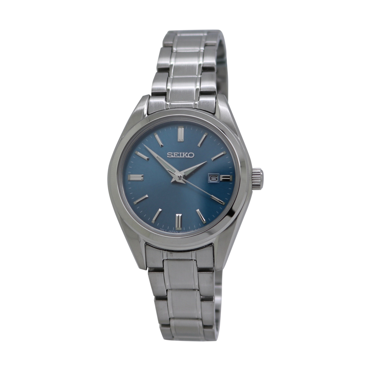 Seiko Ladies Quartz Blue Dial Stainless Steel Dress Watch SUR531 – pass ...