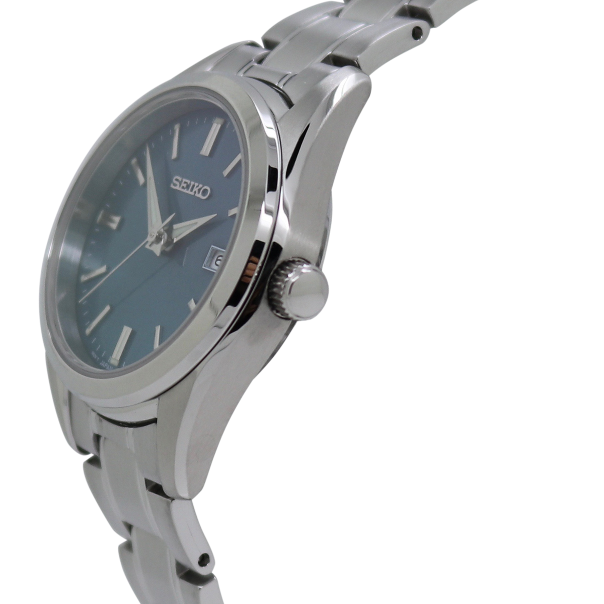 Seiko Ladies Quartz Blue Dial Stainless Steel Dress Watch SUR531 – pass ...