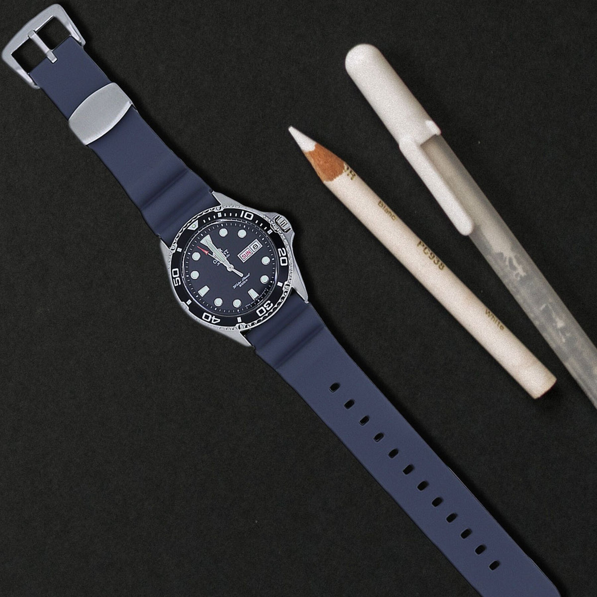 Grey Soft Silicone Diver Watch Band- Replacement for Seiko Diver Watch ...