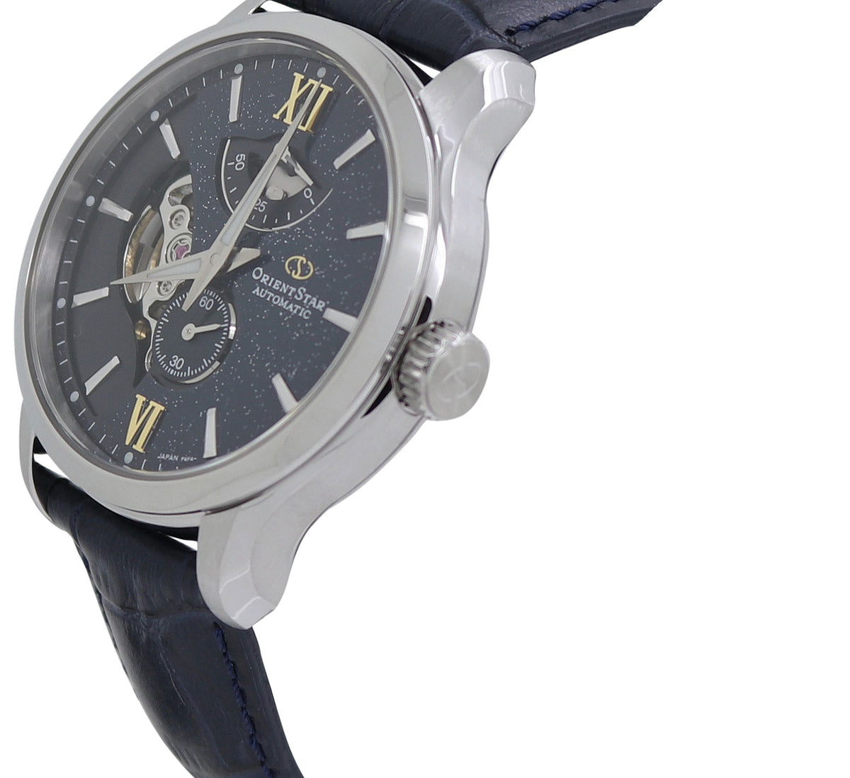 Orient Star Automatic Blue Dial Leather Band Men's Watch RE-AV0B05E ...