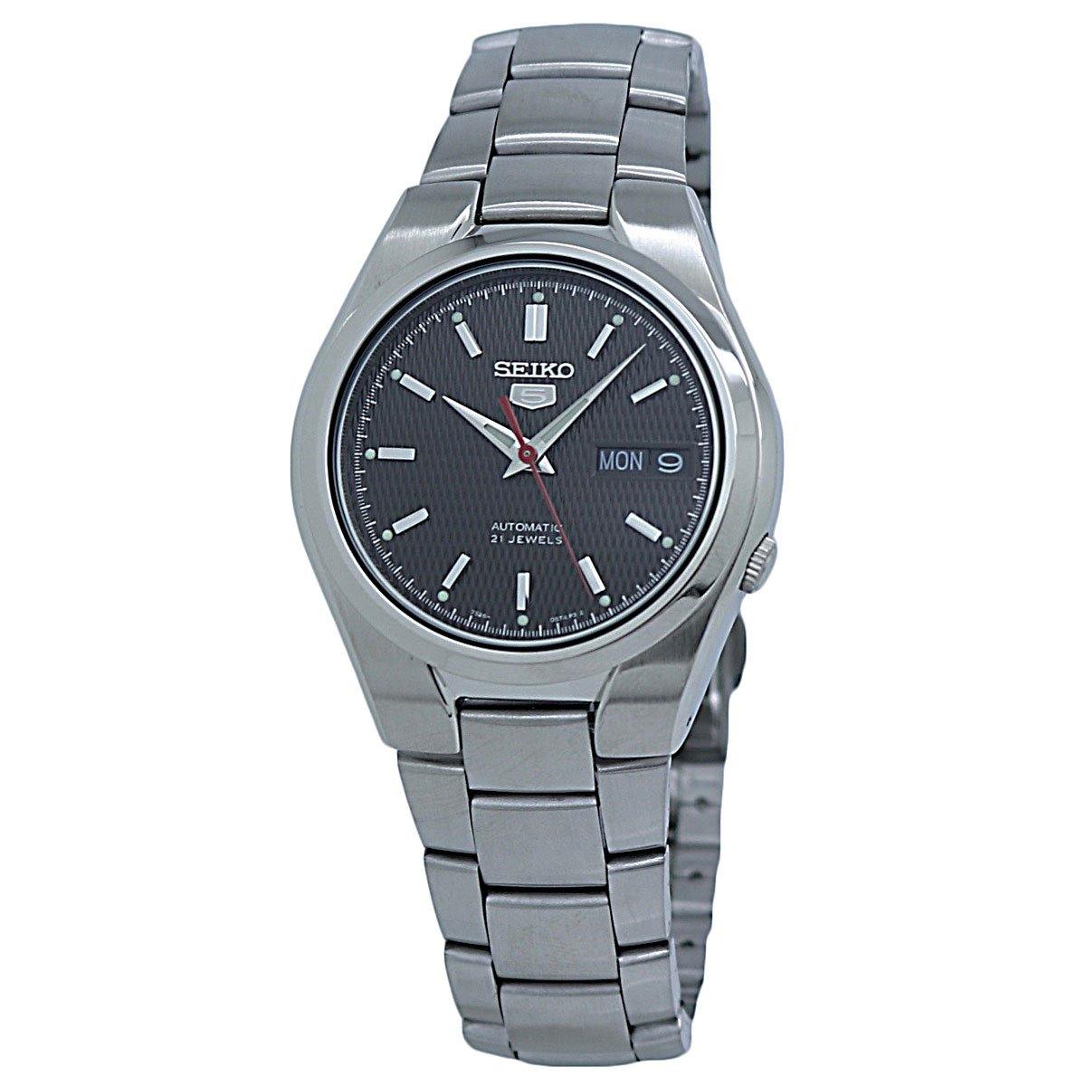 Seiko 5 21 Jewels Automatic Stainless Steel Men's Watch SNK607 – pass ...