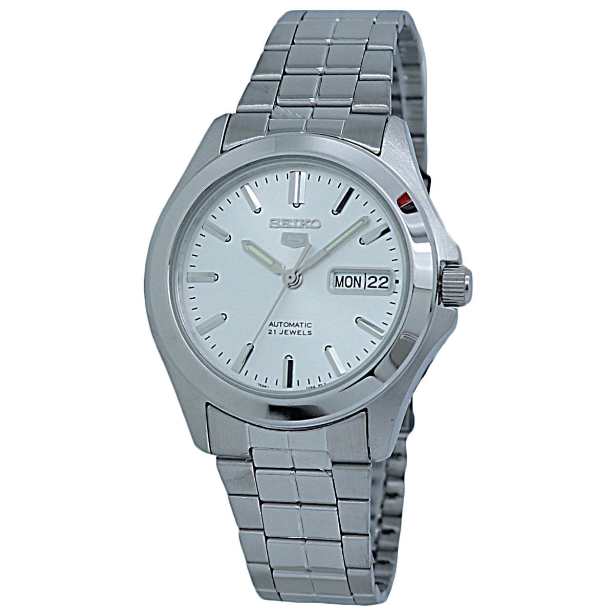 Seiko 5 Automatic Silver Dial Stainless Steel Men's Watch SNKK87 – pass ...