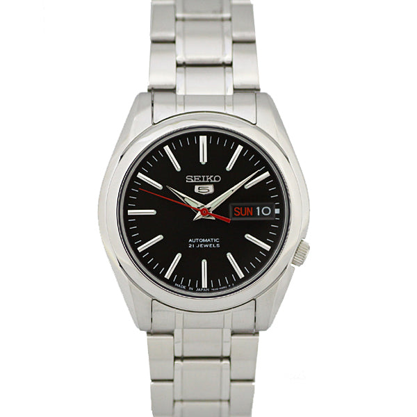Seiko 5 Automatic SNKL45J1 Black Dial Stainless Steel Men's Watch ...