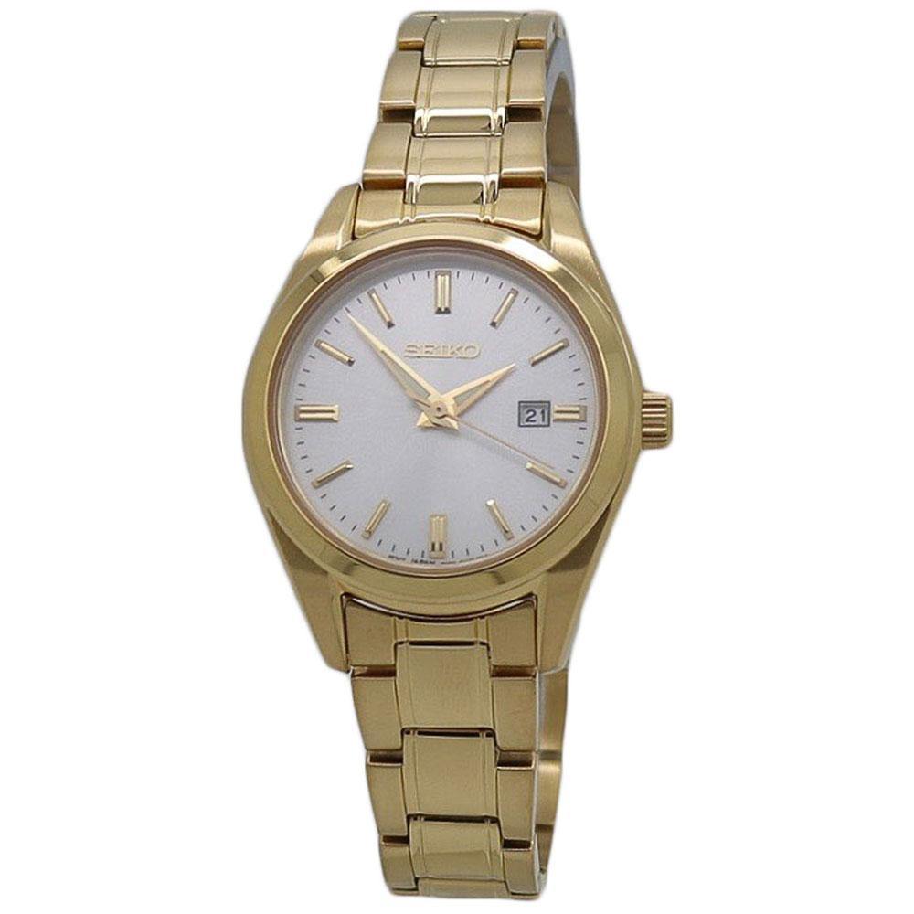 Seiko Classic Quartz Gold-Tone Ladies Watch SUR632P1 – pass the watch