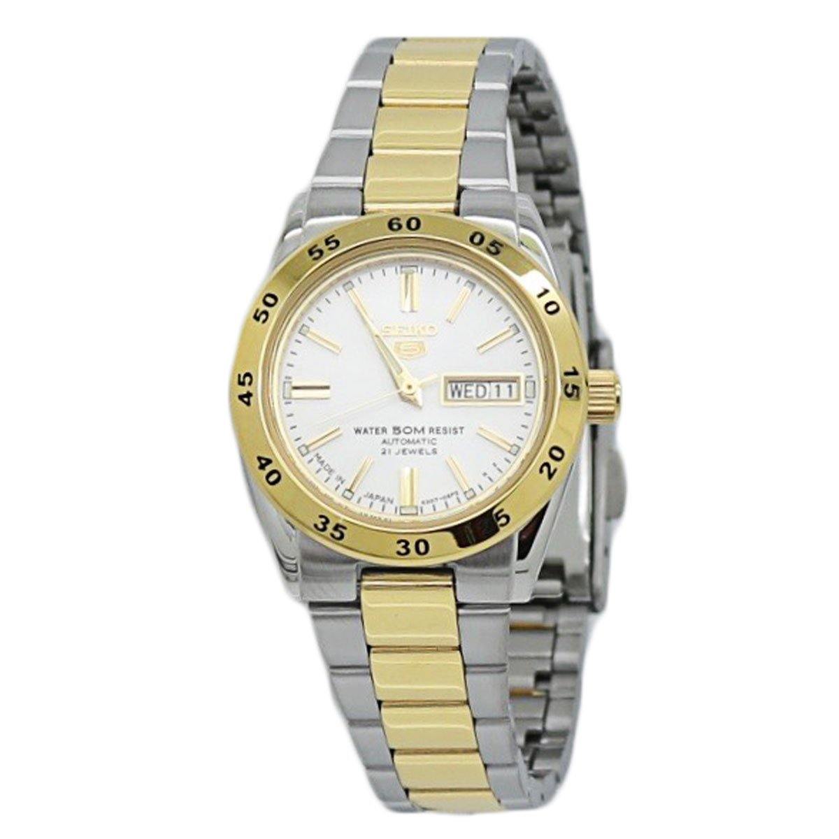 Seiko 5 Automatic Two-Tone Stainless Steel Ladies Watch SYMG42J1 – pass ...