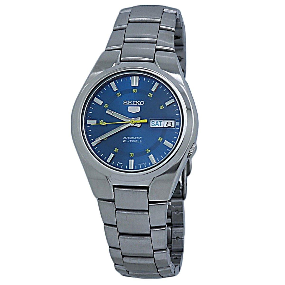 Seiko 5 Automatic Blue Dial Stainless Steel Men's Watch SNK615 – pass ...